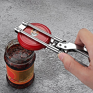 Andux Adjustable Stainless Steel Jar Bottle Opener Multifunctional Lid Gripper Easy Opener Tool Kitchen Accessories KGQ-02