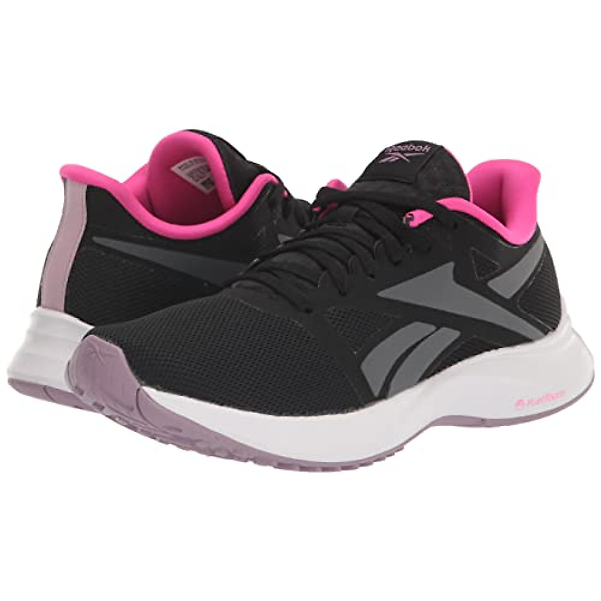 Reebok Women's Runner 5.0 Running Shoe, Black/Pure Grey/Infused Lilac, 7.5