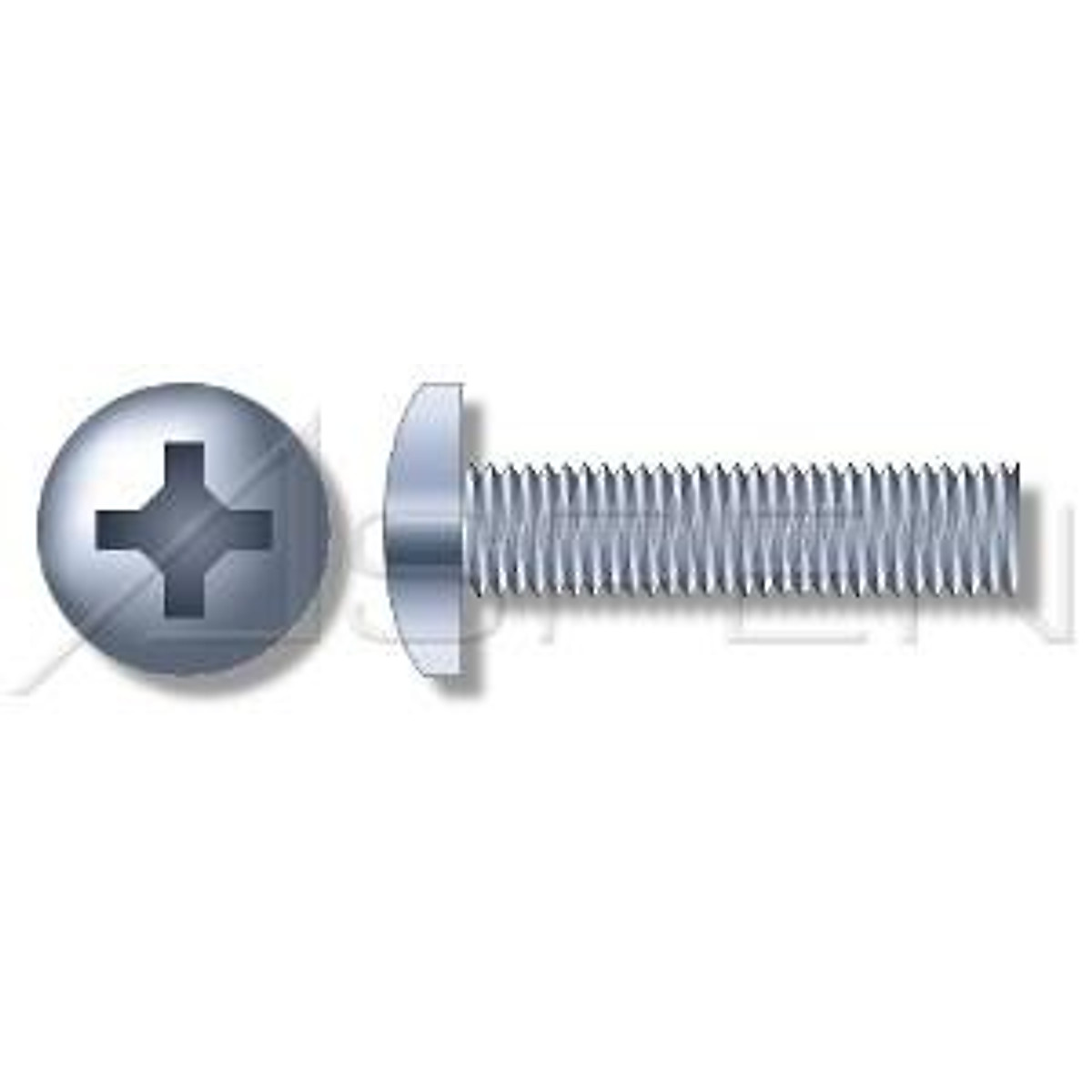 (500 pcs) Metric DIN 7985 M6X14 Cross Recessed Pan Head Machine Screw 4.8 Steel zinc