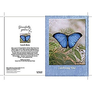 Gracefully Yours Blessed Birthday Greeting Cards Featuring Butterflies by Artist Larry Martin, 12, 4 Designs/3 Each with Scripture Message