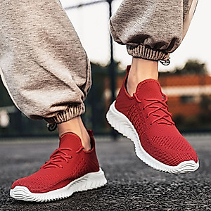 ZHOUXINGB Sneakers for Women, Womens Trail Running Shoes Lace Up Sandals Size 8 Water Sandals Steel Toe Shoes Platform Flats Fashion 2022 Platform Flip Flops for Women Red