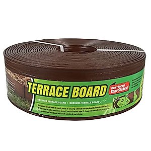 Master Mark Plastics GL61100056514 Landscape Fabric, Edging & Fencing Brown 3inx40ft, 3 Inch by 40 Foot, Natural