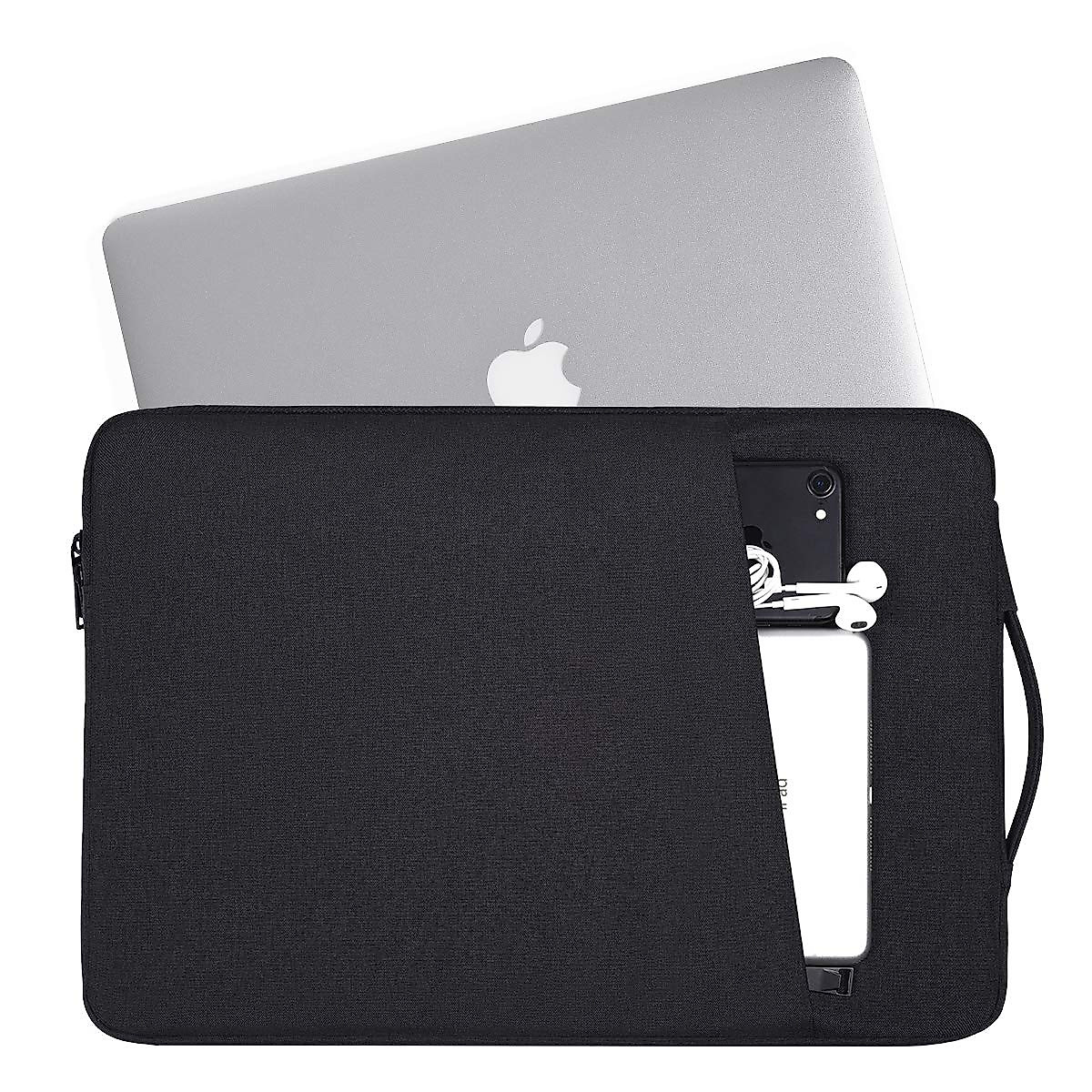 14 inch Laptop Sleeve Case for HP Pavilion 14, HP Envy 14, Lenovo, Dell, ASUS, Acer Chromebook 14 & Dell Inspiron 14 - Water-Resistant Bag with Handle - Black