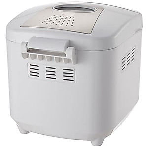 VEVOR Bread Maker, 19-in-1 2LB Dough Machine, Nonstick Ceramic Pan Automatic Breadmaker with Gluten Free Setting, Whole Wheat Bread Making, Digital, Programmable, 3 Loaf Sizes, 3 Crust Colors, White