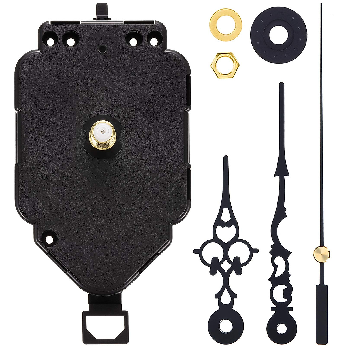 Hicarer Pendulum Clock Movement Quartz DIY Movement Kits Replacement Pendulum Clock Movement Mechanism (Shaft Length 0.9 Inch)