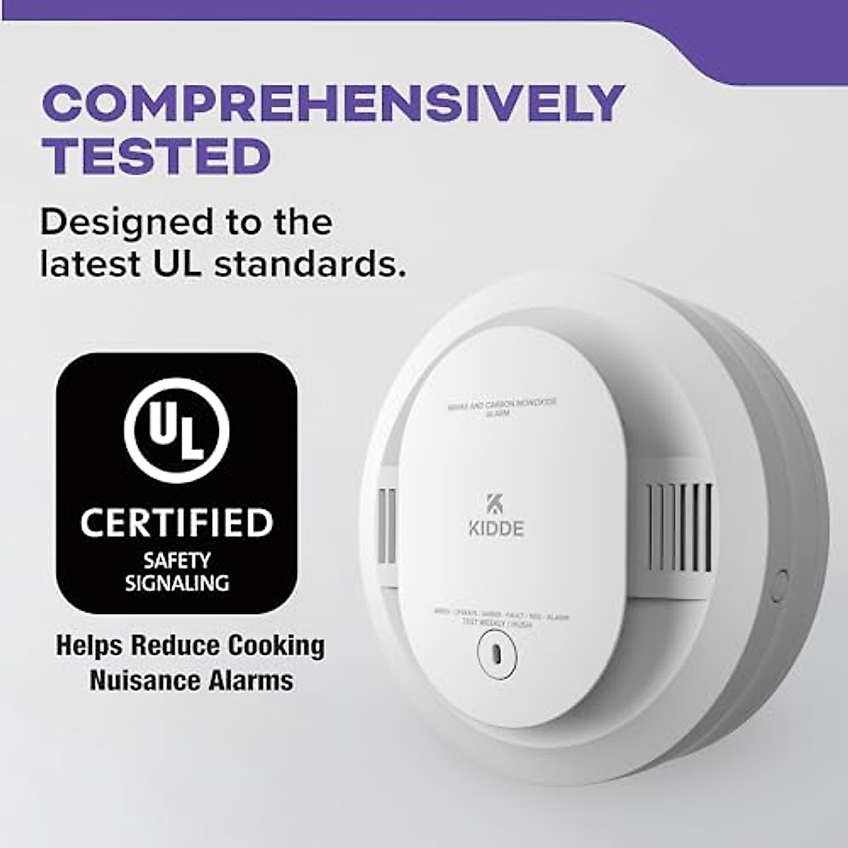 Kidde Smoke & Carbon Monoxide Detector, AA Battery Powered, LED Warning Light Indicators, 2 Pack