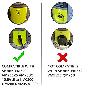 ADRICY Charger for Shark Vacmop VM200 VM190 VM19026 VMP30 VM20026 VM200C VC200 UM200 UM205 VC205 Series 10.8V Li-ion Battery Pro Cordless Hard Floor Vacuum Mop