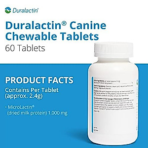 Veterinary Products Laboratories Duralactin Canine, 60 Chewable Tablets
