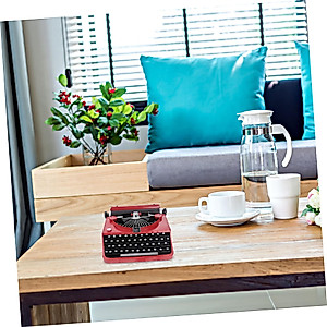 Ciieeo 1pc Wrought Iron Vintage Printer Model Ornaments Resin Portable Child Music Box