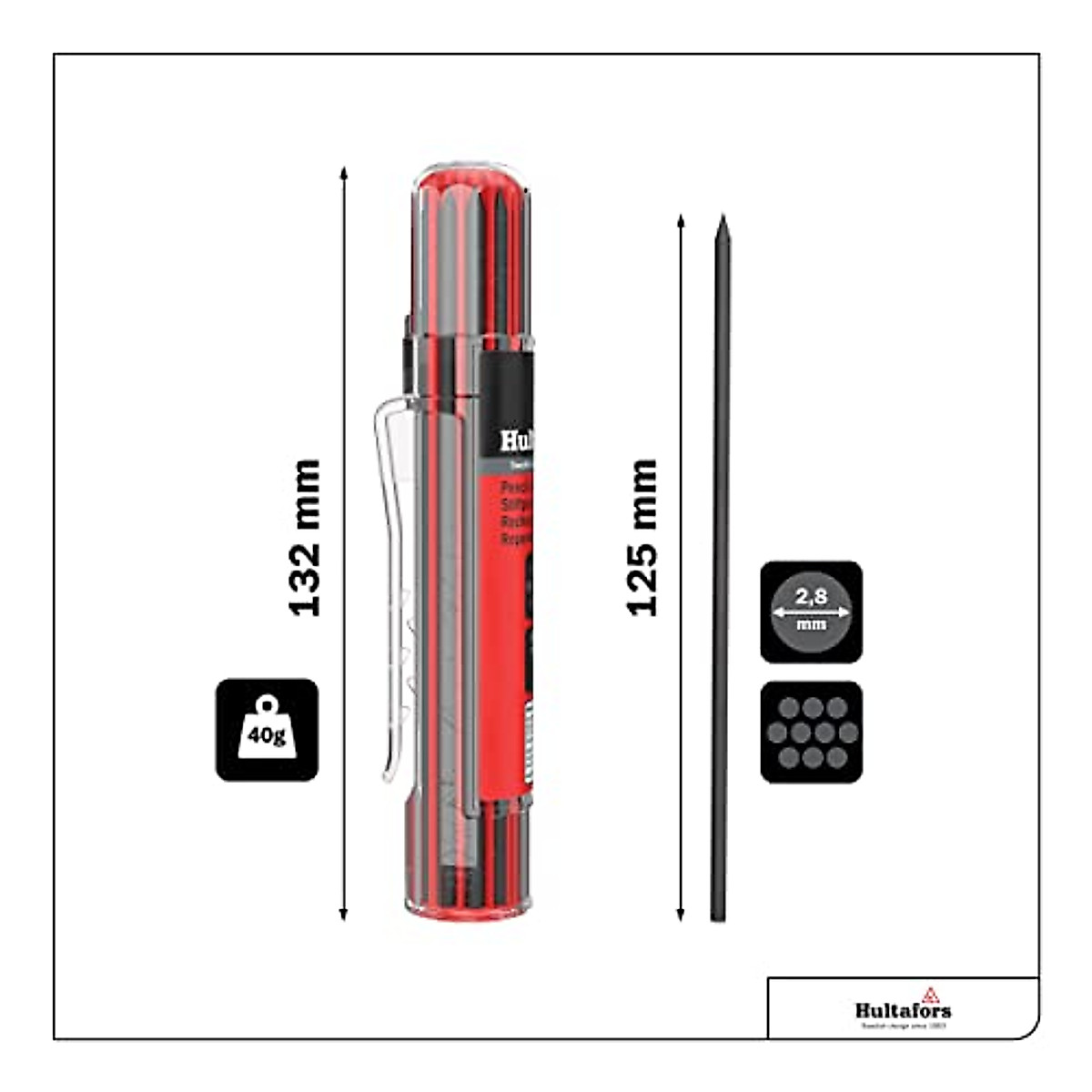 Hultafors Tools 650110 Dry Marker Refills HRD G*