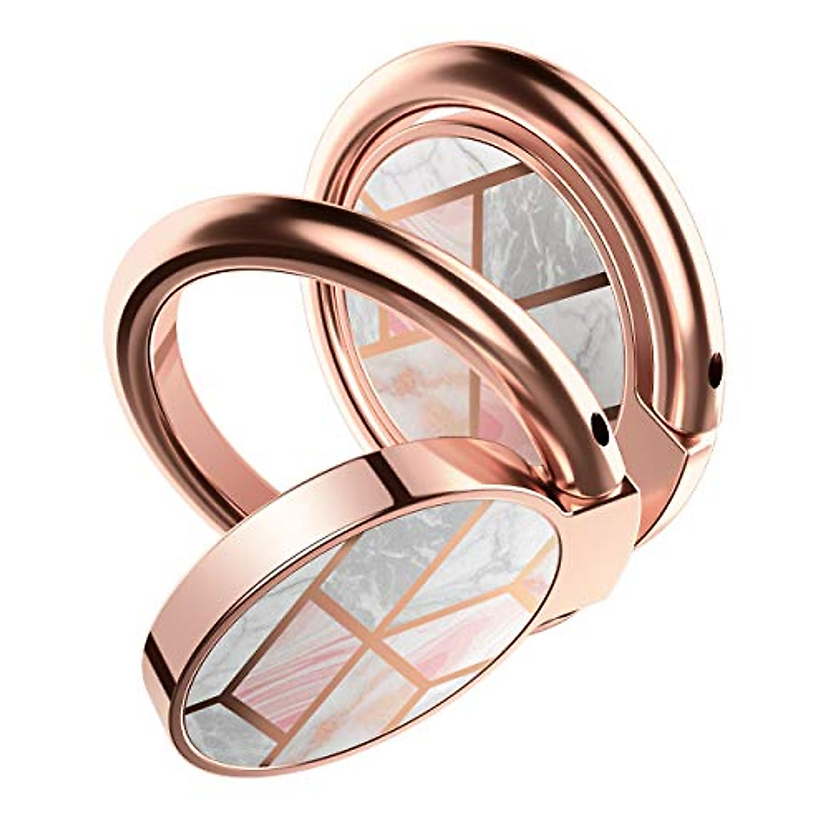 i-Blason Cell Phone Finger Ring Holder - Universal - Kickstand with 360° Rotation and 180° Flip Magnetic Car Mountable Compatible with iPhone 14/iPhone 13/Galaxy S23/Galaxy S22/Galaxy Z (Marble)