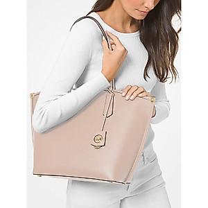 Michael Kors Jane Large Pebbled Leather Tote Bag (Soft Pink)