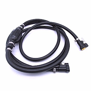 Boat Engine 0766489 766489 5008609 Fuel Line Assembly with Hose & Bulb for Johnson Evinrude OMC Outboard, Length 8ft/2.44m, Inner 5/16in/8mm, fits Sierra 18-8009S-1 18-8009S 18-8009EP-2 18-8009EP-1