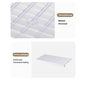 SZFZWHYY Adjustable Shelf Divider for Closet, Acrylic Purse Organizers for Closet, Clear Bookshelf Separator Organizers for House, Office Use, Clear (8LAYER)