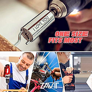 ZAVIT Gifts for Him Husband Men,Universal Socket I LOVE YOU,Birthday Anniversary Fathers Day Christmas Stocking Stuffers Valentines Day Love Gifts for Him,(7-19mm) Power Drill Manual Wrench Adapter