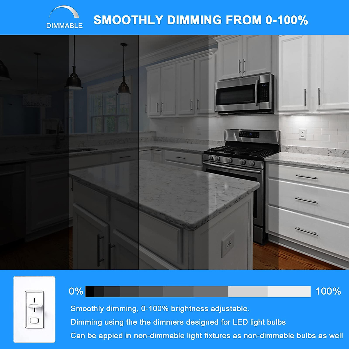 TAIYALOO LED Microwave Light Bulbs Under Hood 60W Equivalent, E17 LED Bulb Dimmable for Range Hood, Refrigerator, 7W 630 Lumens, LED Appliance Light Bulb Over Stove, Daylight White 6000K, 2 Pack