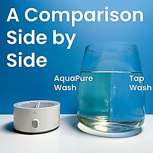 AquaPure Fruit and Vegetable Washing Machine, Kitchen Gadget, Cleans Fresh Produce Purifier, Waterproof and Easy-to-Clean Fruit and Vegetable Cleaner, USB-Rechargeable Produce Purifier 3.94 x 1.97 in