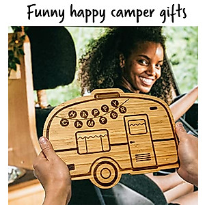 Camping Gifts for Camper, Camping Cutting Board, RV Kitchen Decoration, Camper Rv Trailer Accessories for Inside By OCCdesign