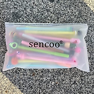 sencoo 24 pack Cute Cartoon Gel Black Ink Pens Assorted Style Writing Pens for Kiddos Birthday Present School Prize Student Gift Fun Girl Pens (black)