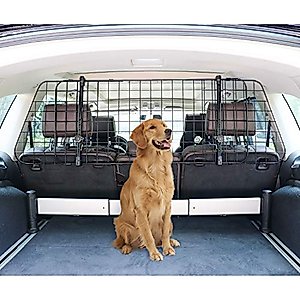 Amazon Basics Adjustable Dog Car Barrier - 16-Inch, Black