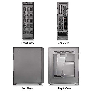 Thermaltake Core G3 Black Slim Small Form Factor ATX Perforated Metal Front and Top Panel Gaming Computer Case 2.0 Edition with Two 120mm Front Fan Pre-Installed CA-1G6-00S1WN-A0