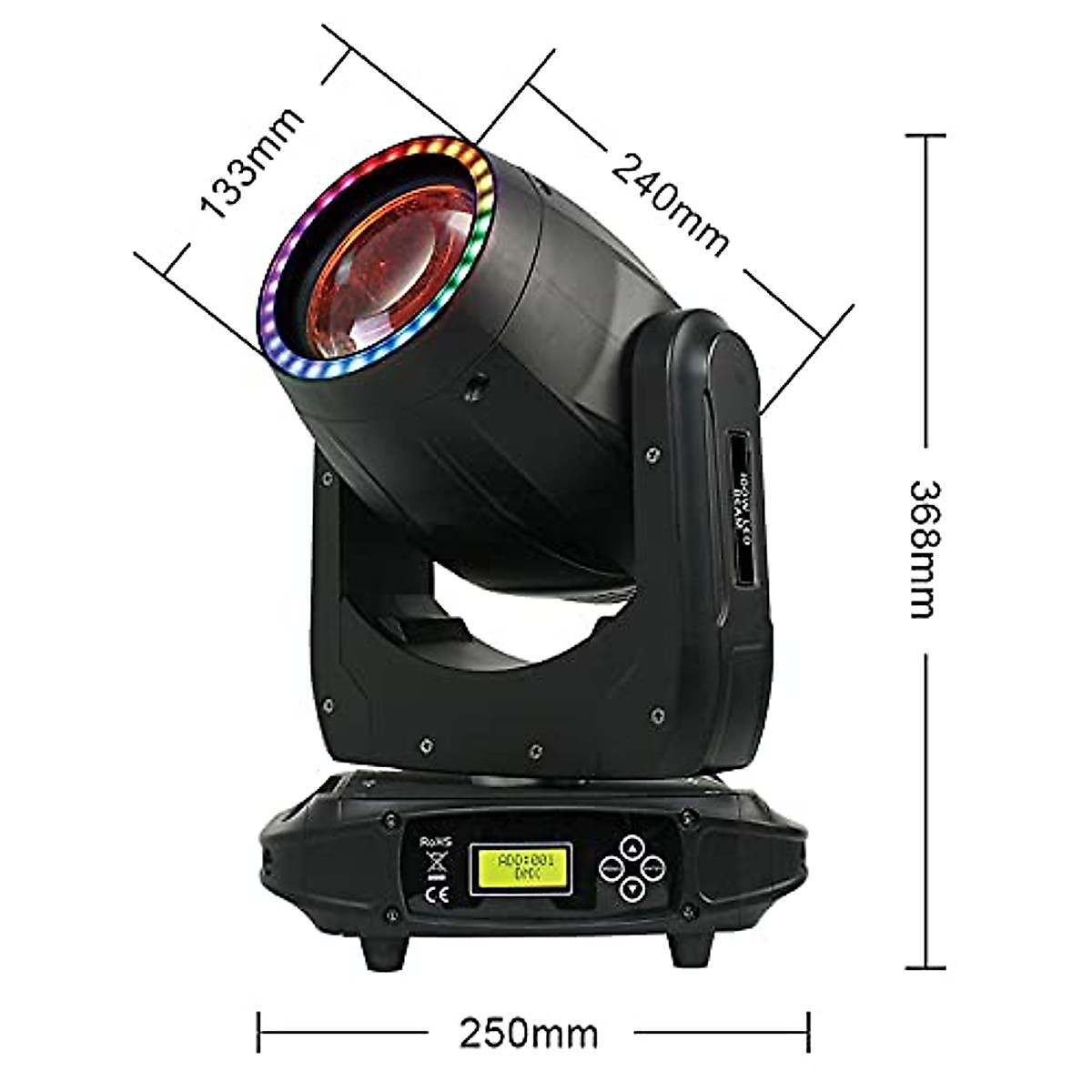 BORYLI Moving Head Light Bulb 230w for Stage Lighting (100W Beam Moving Head)
