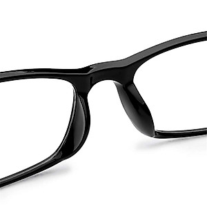 HUIHUIKK Distance Glasses Black Frame Shortsighted Myopia Glasses -1.50 Strength **These are not reading glasses**