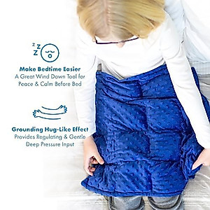 Harkla Weighted Lap Pad for Kids (Deep Blue)
