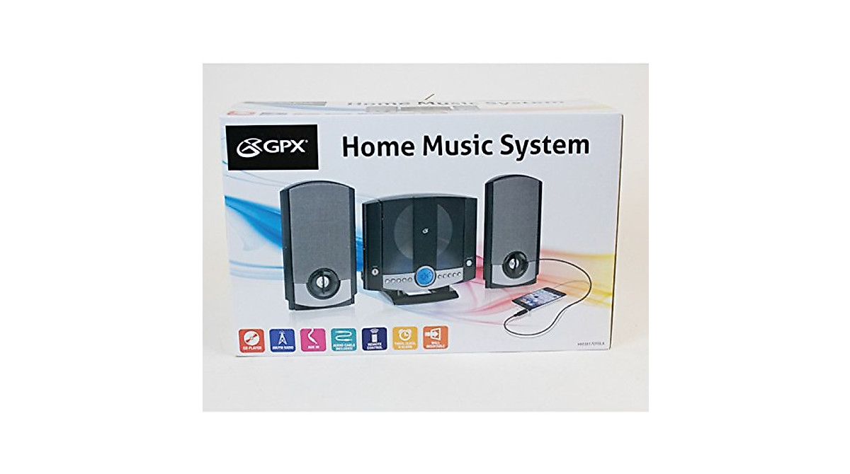 GPX Home Music System: Stylish & Portable Audio