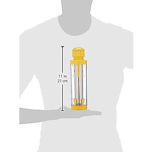 RSVP International Yellow Deluxe Corn Stripper, 10.5" | Quickly Remove Kernels from the Cob | No Splatters or Mess | Dishwasher Safe