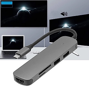 TypeC Docking Station,5in1 Hub TypeC Hub,TypeC to High Definition Multimedia Interface USB Docking Station Converter Adapter.