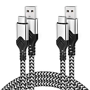 Deegotech USB C Cable 10ft, [2-Pack] Extra Long Nylon Braided USB C Charger Cable Type C Charger Fast Charging Compatible with Samsung Galaxy S10 S9 S8 Plus Note9 8 and More (3m)
