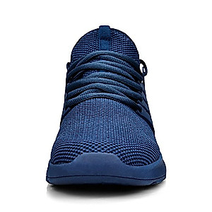 Biacolum Men's Sneakers Non Slip Shoes Walking Workout Tennis Running Shoes Ultra Lightweight Breathable Mesh Fashion Athletic Gym Jogging Sports Casual Training Outdoor Shoes Blue Size 9