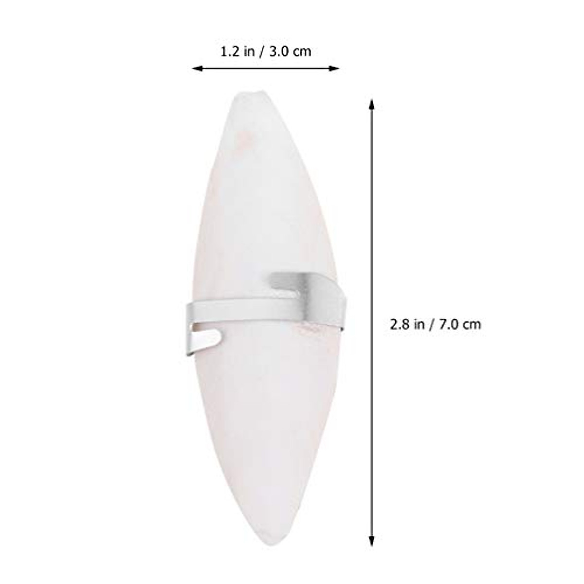 Balacoo 12pcs Bird Cuttlebone for Parakeets Natural Cuddle Bone with Metal Holder Chewing Cuttlefish Bone for Sharp Beaks Natural Birds Calcium Suitable for Parrot Cockatiels White