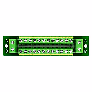 OONO 16 Amp 2x12 Position Terminal Block Distribution Module for AC DC