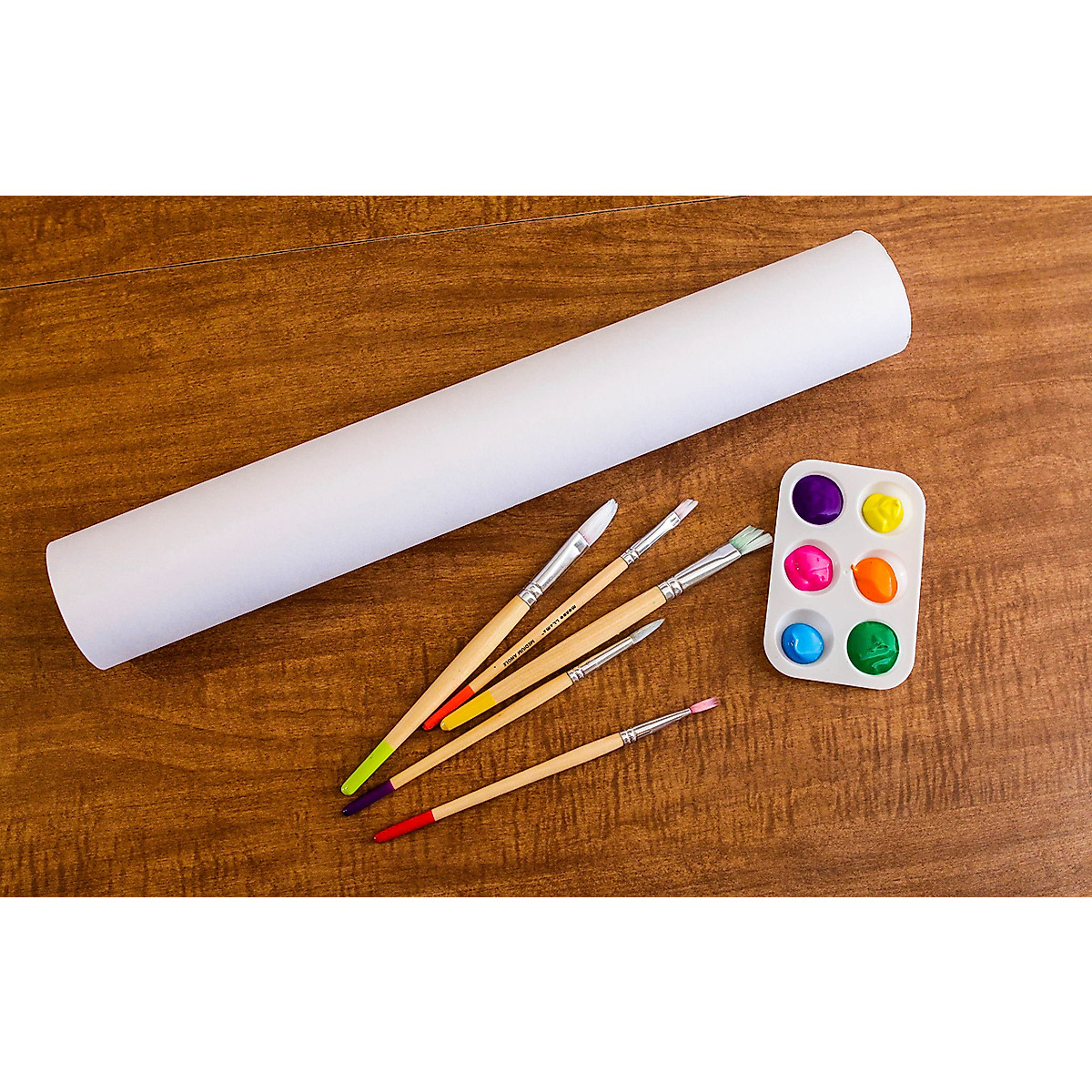 2 Pack of 18-Inch Easel Paper Roll for Arts & Crafts, Fits Most Standard Kids Easels, 100-Foot Rolls, 18"x100'