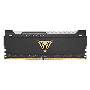 Patriot Viper Steel RGB DDR4 RAM 16GB (1X16GB) 3200MHz CL18 1.35v UDIMM Desktop Gaming Memory Module Compatible with XMP - PVSR416G320C8