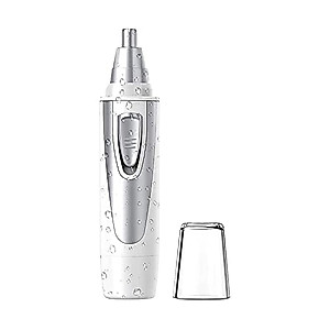ELORES Ear and Nose Hair Trimmer Clipper - 2020 Professional Painless Eyebrow and Facial Hair Trimmer for Men and Women, Battery-Operated, IPX7 Waterproof Dual Edge Blades for Easy Cleansing