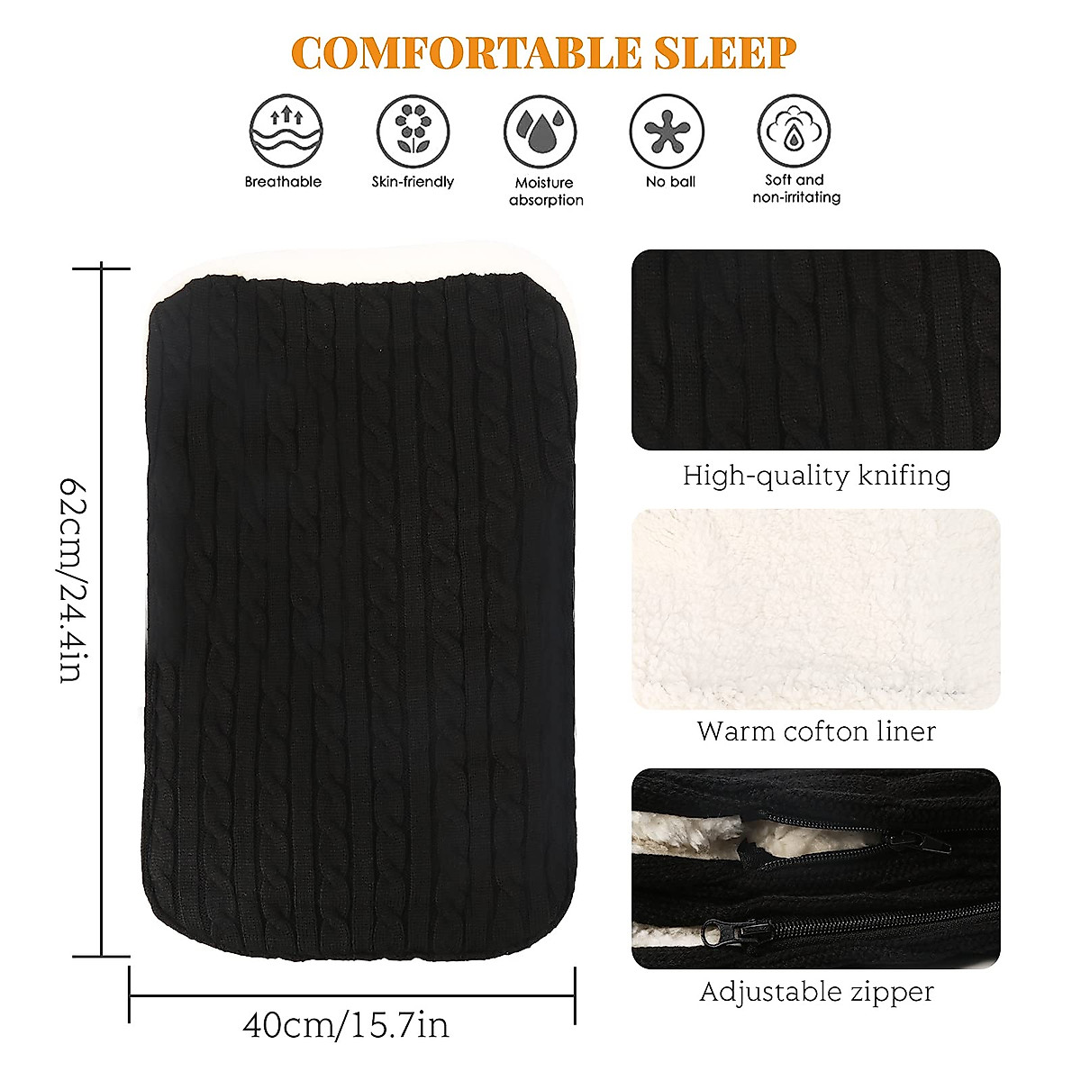 Newborn Baby Swaddle Blanket Wrap,Thick Baby Kids Toddler Knit Soft Warm Fleece Blanket Swaddle Sleeping Bag Sack Sleep Bag Stroller Unisex Wrap for 0-12 Month Baby Boys Girls