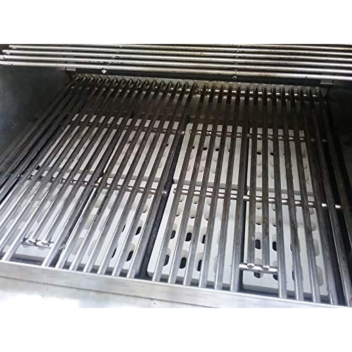 DELSbbq 4-Pack Universal Replacement Heat Plate Flame Tamer for Grand Turbo Grills, Ceramic Brick Flame Tamer, Replacement Parts for Grand Turbo Grand Hall, Barbeques Galore Grand Turbo, Members Mark