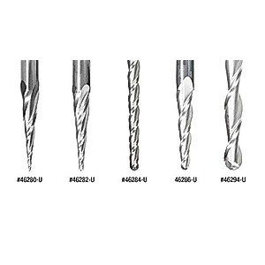 Amana Tool - 46282-U CNC 2D & 3D Carving 5.4 Deg Tapered Angle Ball Tip 1/16 Dia x 1/32