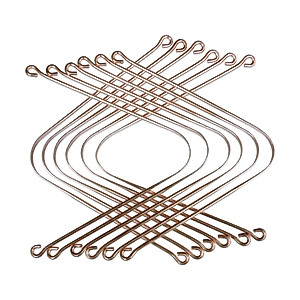 Pure Copper Tongue Cleaner, Set of 12, for Bad Breath Treatment Naturally