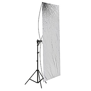 Neewer 35" x 70"/ 90 x 180cm Photo Studio Gold/Silver & Black/White Flat Panel Light Reflector with 360 degree Rotating Holding Bracket and Carrying Bag