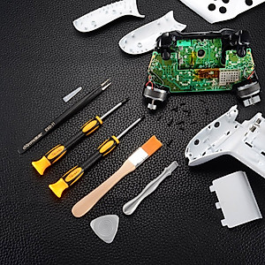 eXtremeRate T6 T8H Screwdriver Set Opening Tools Repair Kits for Xbox Series X/S, Elite 2 Core, Xbox One, Xbox One Elite, Xbox One S/X Controller w/Spare Screws Tweezers Prying Tool & Cleaning Brush