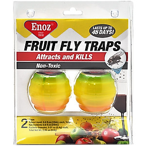 Enoz Fruit Fly Trap, Twin Pack