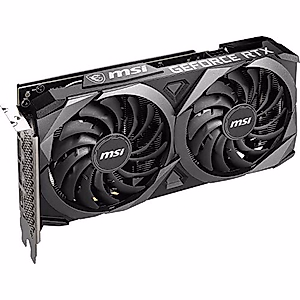MSI Gaming GeForce RTX 3060 12GB 15 Gbps GDRR6 192-Bit HDMI/DP PCIe 4 Torx Twin Fan Ampere OC Graphics Card (Ventus 2X 12G OC)