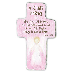 Cathedral Art SIM144 Child's Blessing for Girl Artmetal Cross, 6-Inch