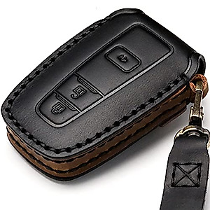 ZiHafate Car Key Fob Cover Case Compatible with Toyota Keyless Remote Control 2022、2021、2020、2019、2018、2017、2016 RAV4 Camry Corolla Avalon Tacoma Highlander 4Runner Tundra Prius Prado etc.（BN-Black） …