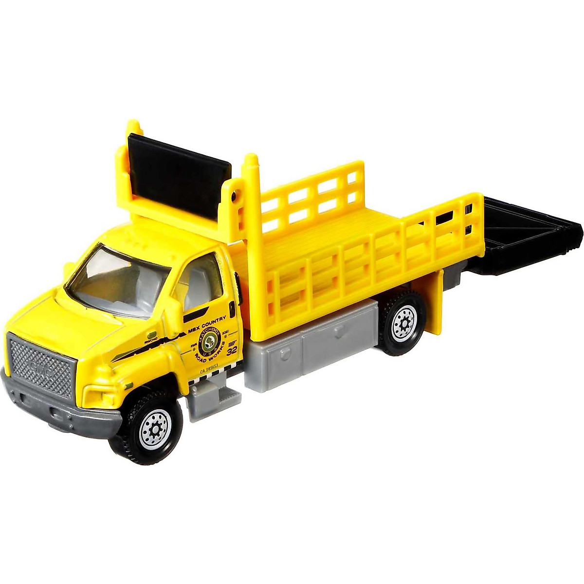 Matchbox Working Rigs 4-Pack, Set of 4 Toy Construction Trucks & Equipment with Moving Parts (Styles May Vary)