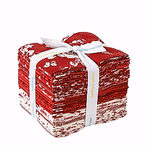 Generic Riley Blake Heirloom Red by My Mind's Eye, Premium Quilting Fabric, Perfect for Quilting, Crafting, Sewing Projects and More… (Heirloom Red Fat Quarter Bundle)
